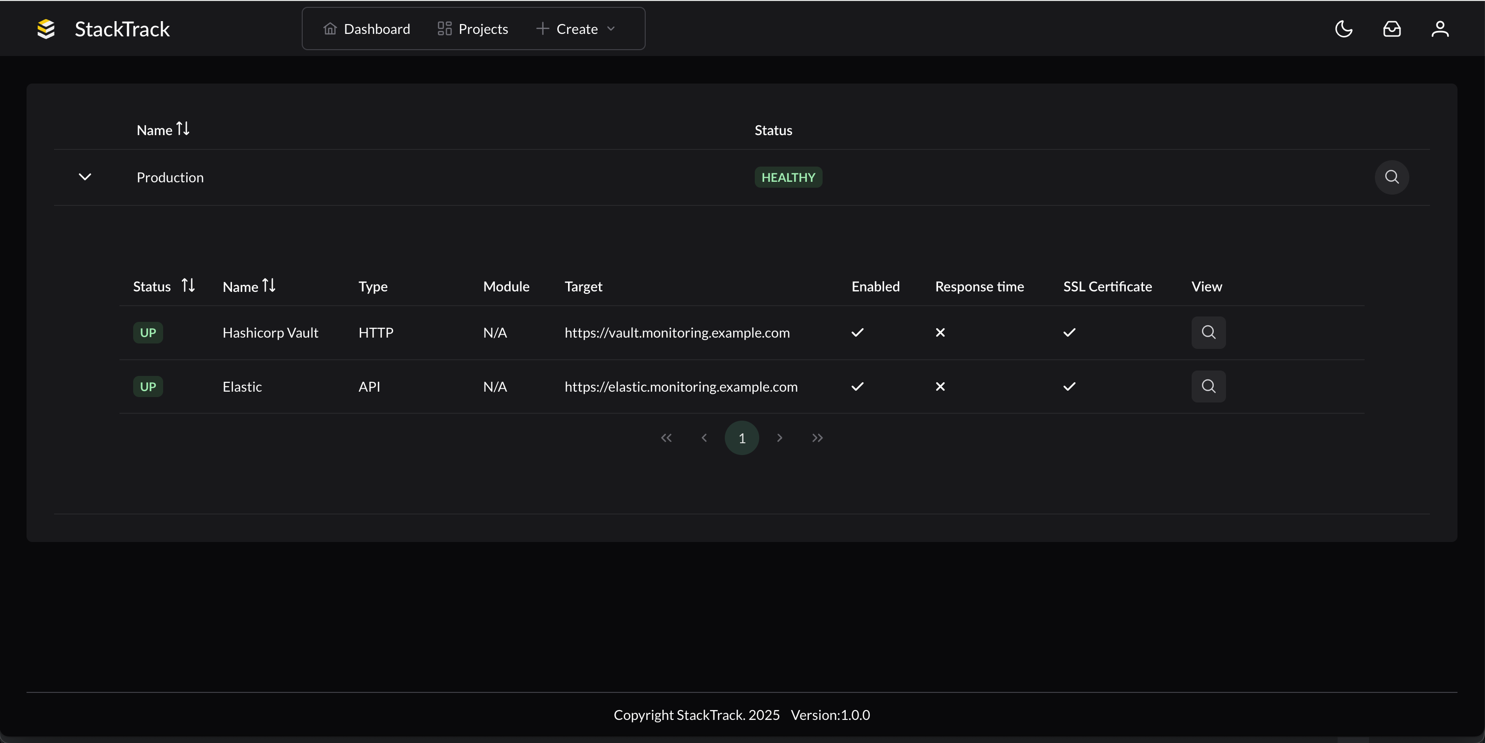 See your monitors as projects